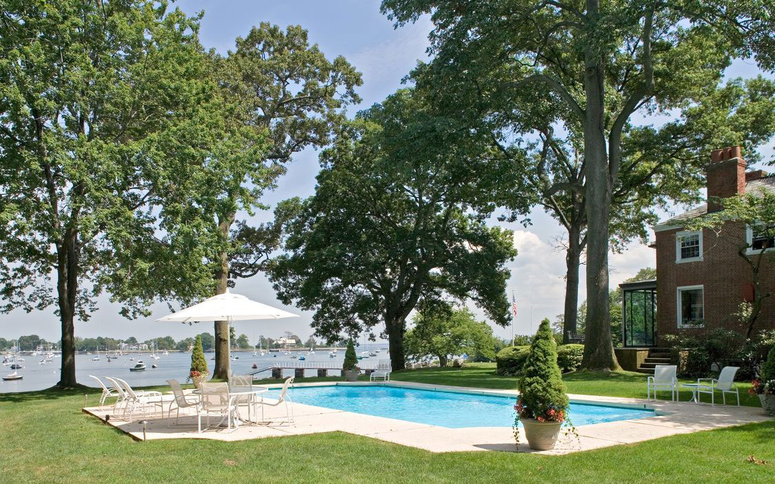 Summer in Style at This Palatial Larchmont Home’s Private Beach